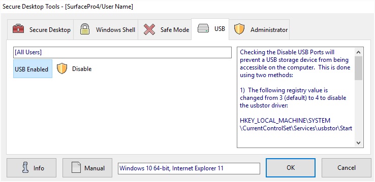 Visual Automation, Inc. - Secure Desktop 10 Tech Specs